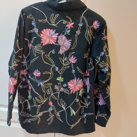 Quacker Factory | Jackets & Coats | Quacker Factory Embroidered Beaded ...